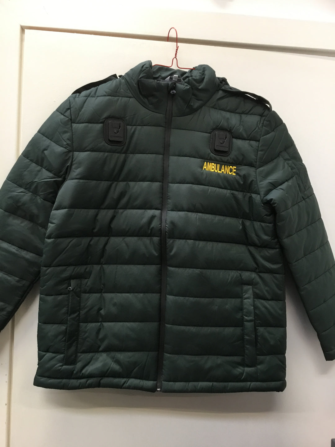 Sugdens Ambulance / Paramedic Green Padded Jacket Embroidered ...