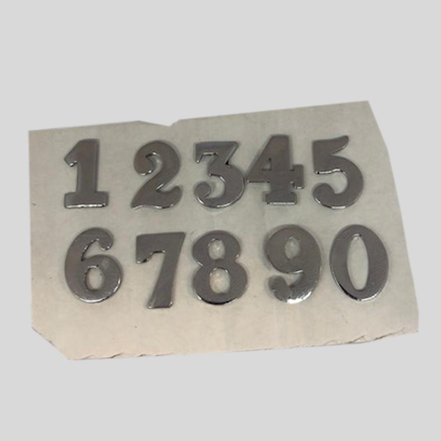 Chrome Plated Police Numbers – Frontline Kit UK