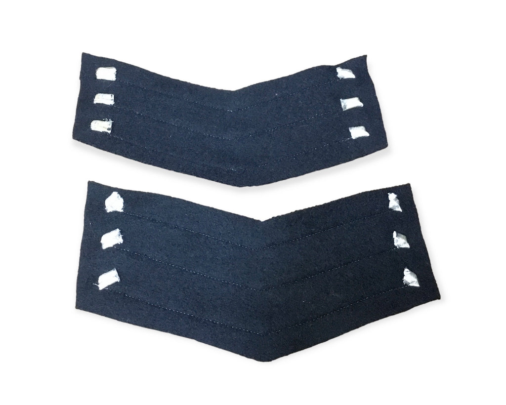Sergeant Chevron Silver Braid Patches – Frontline Kit UK