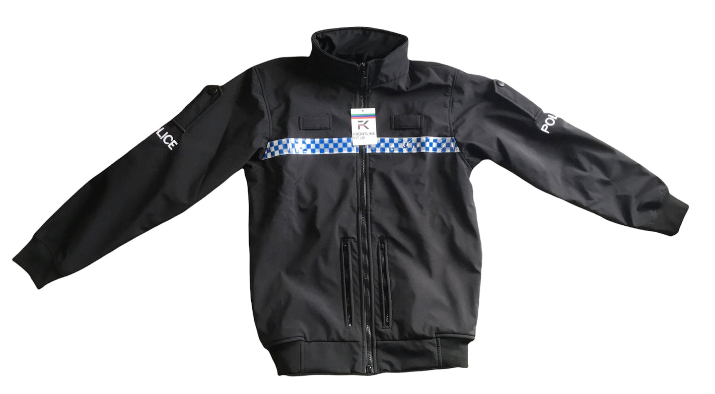 Police Soft Shell Jacket With Arm Epaulettes – Frontline Kit UK
